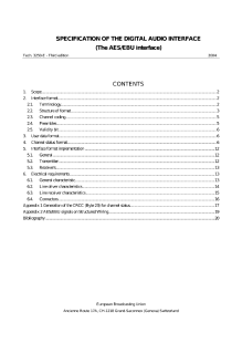 EBU Technology & Innovation - Specification of the Digital Audio ...